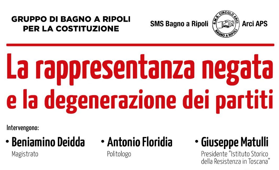 "La rappresentanza negata": incontro all'Sms Bagno a Ripoli